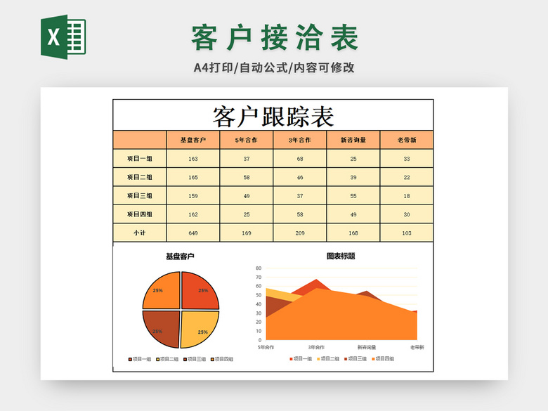 客户跟踪表 二哈办公